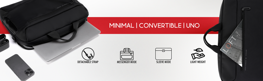 ZenPack UNO Minimal Laptop upto 15.6" Messenger Bag X Briefcase