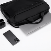 ZenPack UNO Minimal Black Messenger Bag X Briefcase for Laptops upto 1